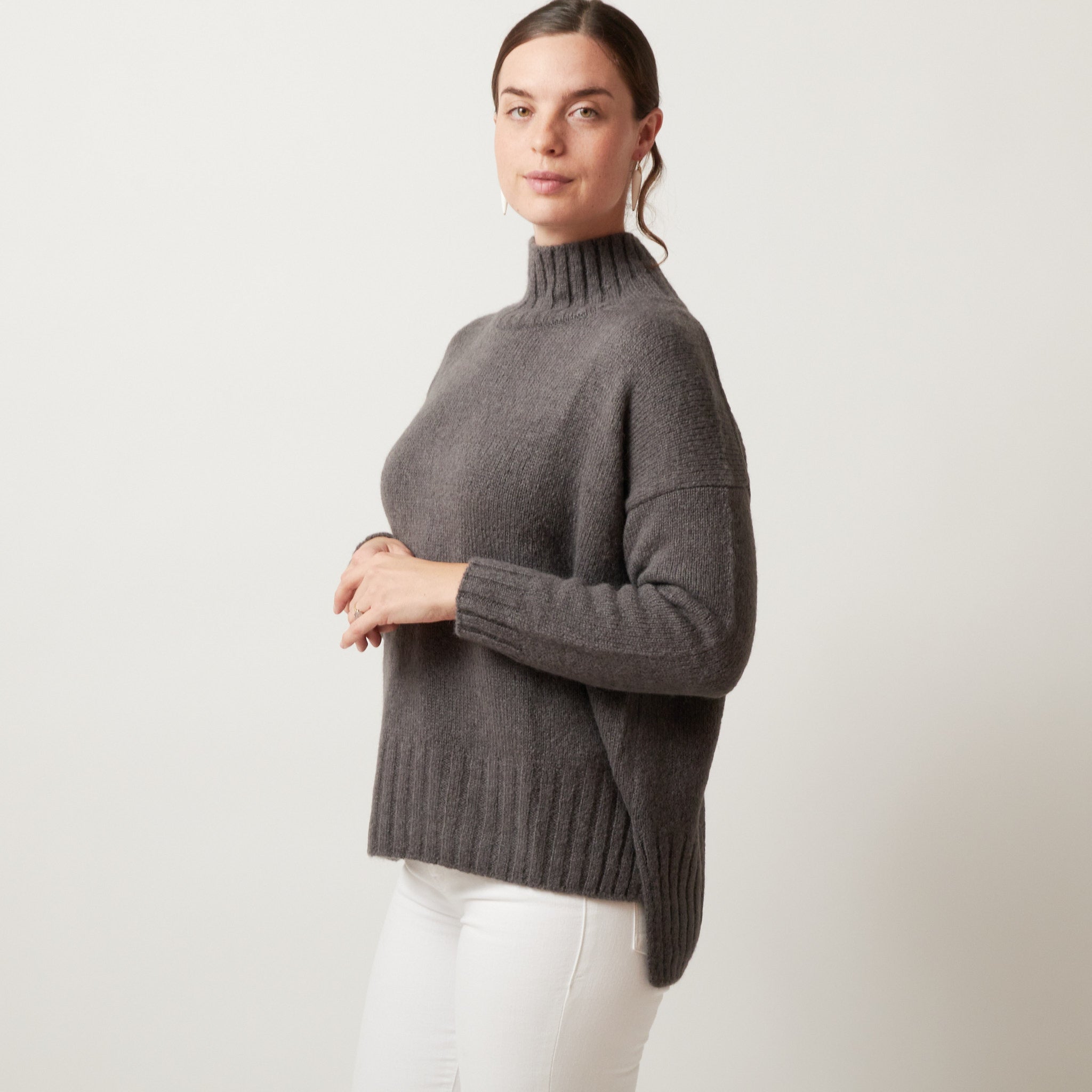 Evam Eva Raised Neck Pullover – Atlantic Nantucket